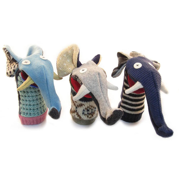 Elephant Wool Puppet : Cate and Levi